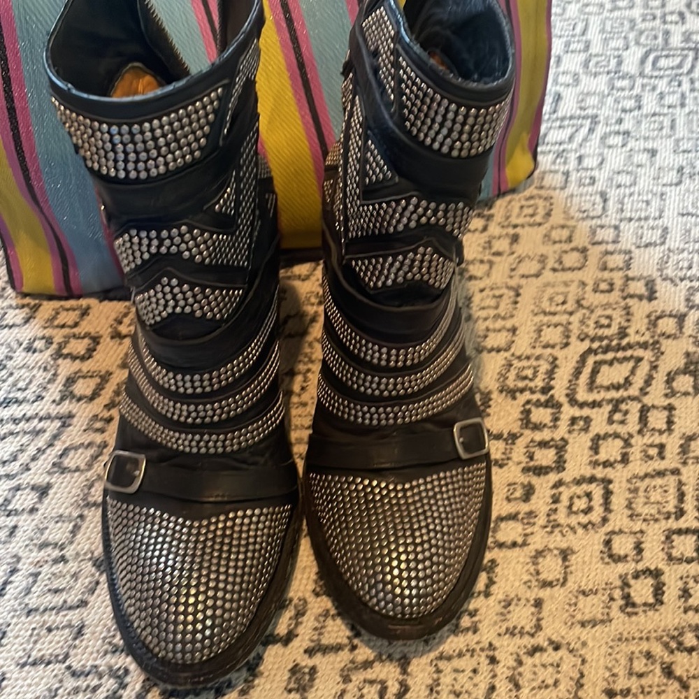 Mexicana Metal Studded Boots - Gem
